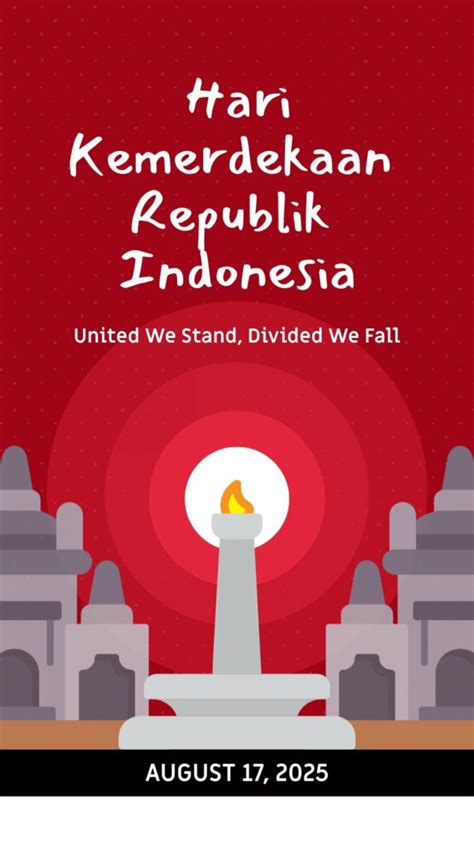 Indonesia Independence Day Instagram Story Piktochart