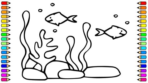 Dibujos De Arrecifes De Coral Marinos
