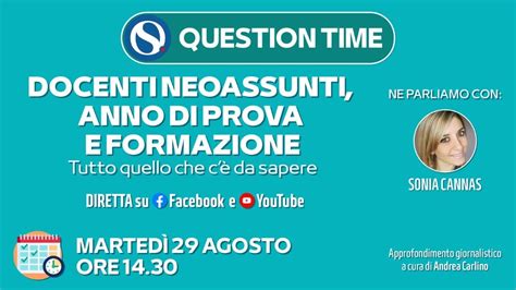 Docenti Neoassunti Anno Di Prova Colloquio E Test Finale Le Risposte
