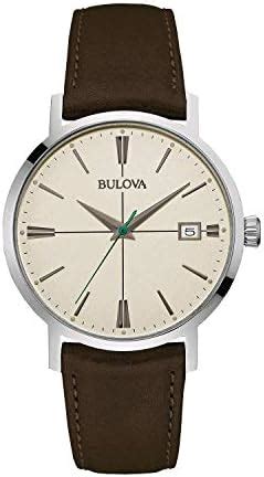 Bulova Orologio Analogico Al Quarzo Da Uomo Con Cinturino In Pelle