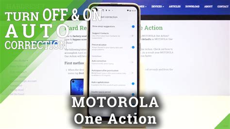 How To Enable Automatic Text Correction In Motorola One Action Switch