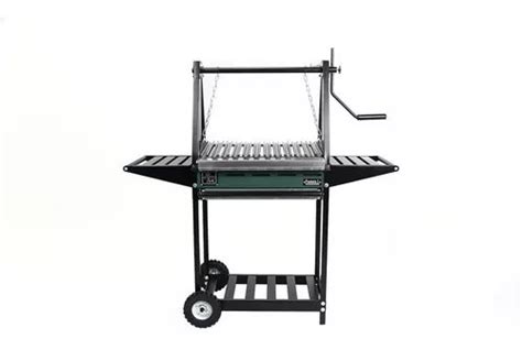 Asador De Carb N M Vil Hobby Grill Pampa I Black Acero Verde Oscuro