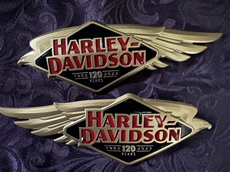 120th HARLEY DAVIDSON OEM SOFTAIL FLH TOURING GAS TANK EMBLEMS