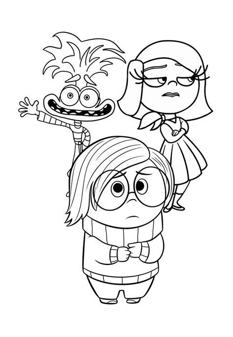 Desenhos Da Ansiedade De Divertida Mente 2 Para Colorir Bora Colorir