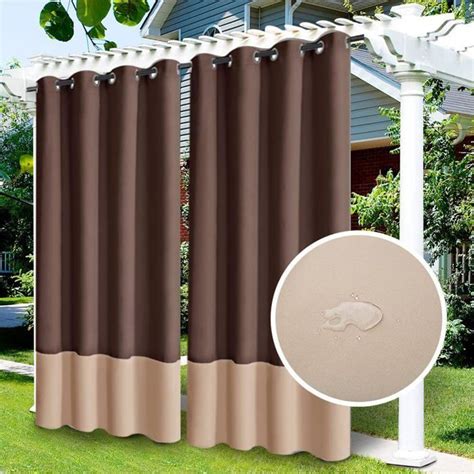 Rideaux D Extérieur Imperméables Rideau Occultant Isolant Thermiques