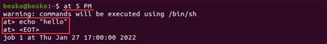 How To Use The Linux At Command Examples