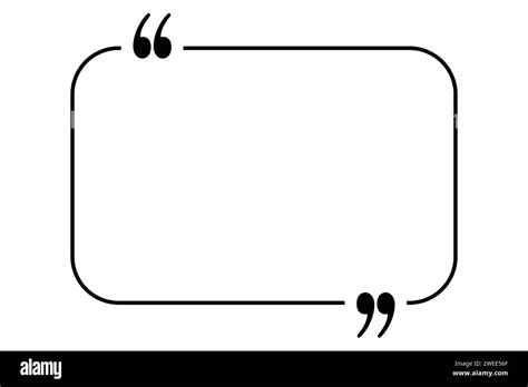 Quote Box Frame Speech Bubbles Quotation Marks Blank Text Message