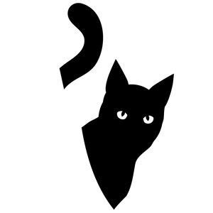 Peeking Cat Svg Dxf Eps Vector Files For Silhouette Cricut