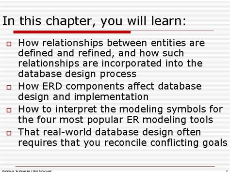 Chapter 4 Entity Relationship ER Modeling Database Systems
