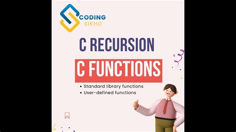 introduction to functions in c recursion in c youtube