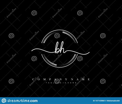 Plantilla De Logotipo De Escritura a Mano Inicial Vector Ilustración