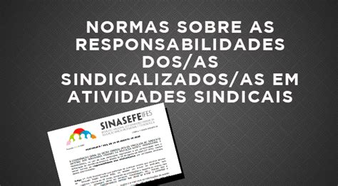 Sinasefe Ifes Divulga Portaria Normas Para Participantes De