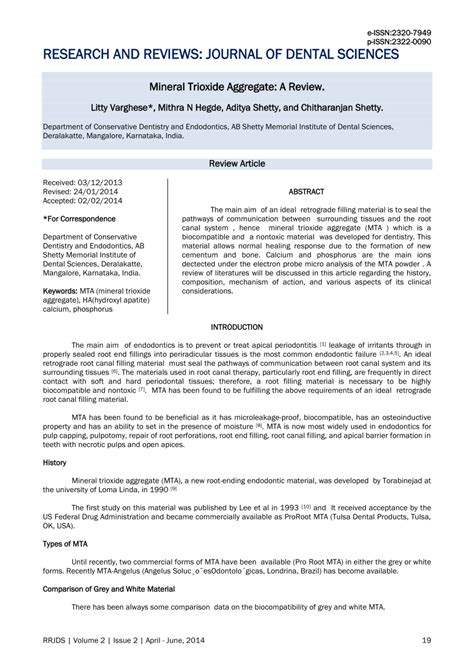 pdf mineral trioxide aggregate a review