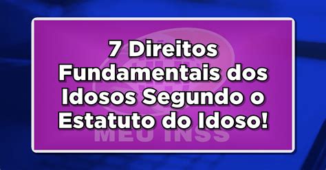 Direitos Fundamentais Dos Idosos Segundo O Estatuto Do Idoso No Brasil