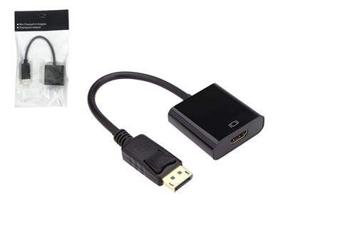 CÁP CHUYỂN ĐỔI CỔNG DISPLAYPORT RA CỔNG HDMI MÀU ĐEN BX016