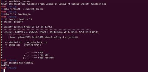 Debugging Linux Kernel Using Ftrace Part Finding Out Maximum Time