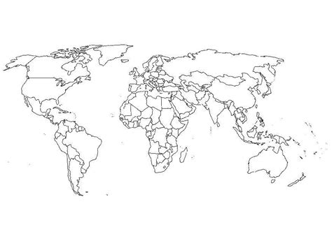 Coloriage Carte Du Monde Gratuit Imprimer Img