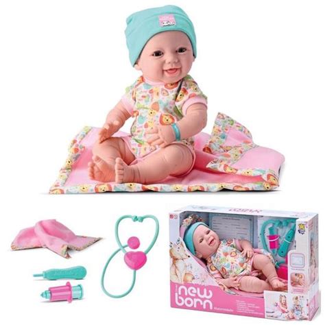Boneca New Born Maternidade Abre E Fecha Os Olhos Acess Rios
