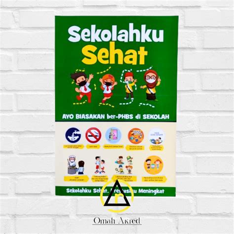 Jual Poster Sekolahku Sehat Ayo Ber PHBS Di Sekolah Poster