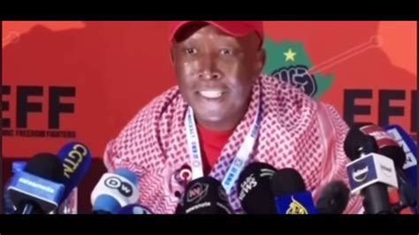 Julius Malema Press Conference The EFF Will Joint Coalition With ANC