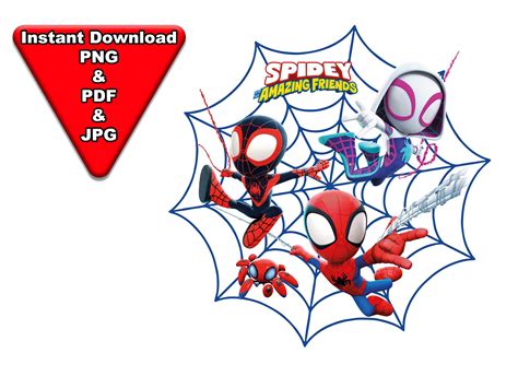 Spidey And His Amazing Friends Png Spidey And His Amazing Etsy UK
