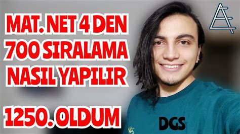 Matematik temelim kötü İstediğim bölümü nasıl kazanabilirim DGS