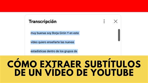 Cómo extraer subtítulos de un vídeo de YouTube YouTube