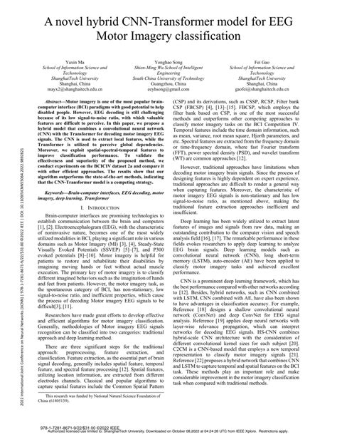 pdf a novel hybrid cnn transformer model for eeg motor imagery classification