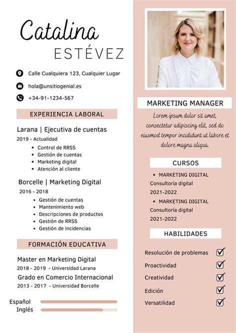 Plantillas de Currículums modernos editables online Canva