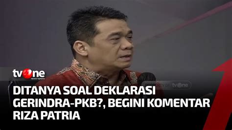 Riza Patria Kami Yakin Pak Prabowo Tokoh Pemersatu Bangsa Dua Sisi