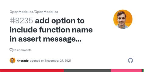 add option to include function name in assert message automatically · issue 8235 · openmodelica