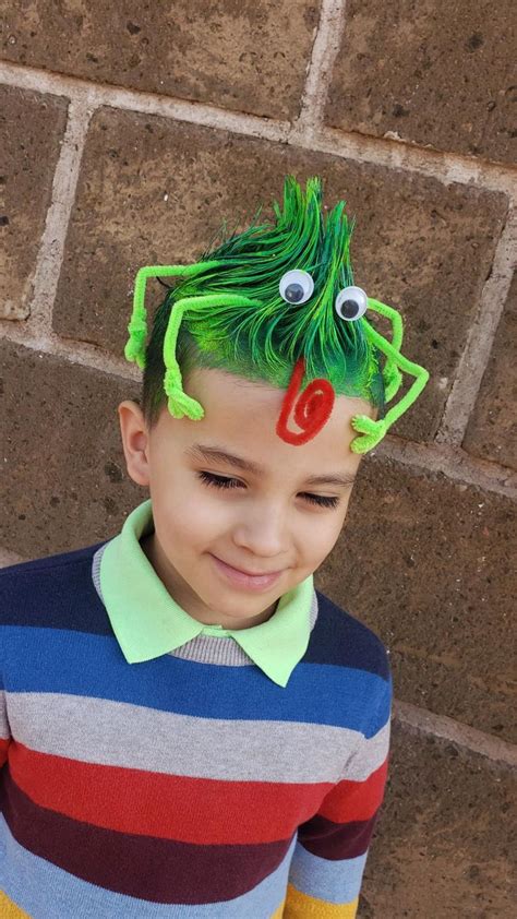 peinado loco para niño Dias de pelo loco Peinados locos para niños