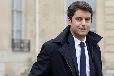 Photo Gabriel Attal Porte parole du Gouvernement à la sortie du