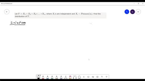 moment generating function of poisson and sum of poisson variables youtube
