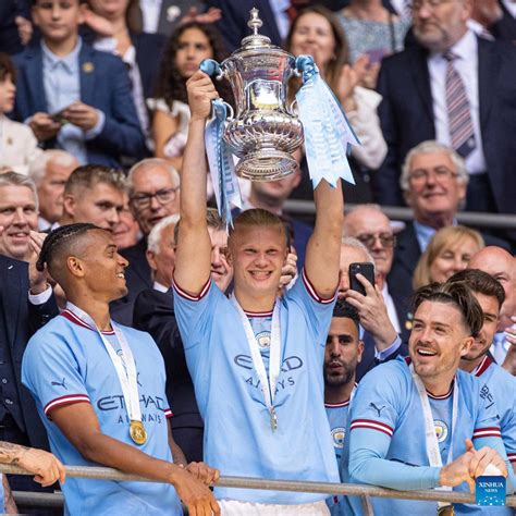 Manchester City Wins FA Cup Final Xinhua