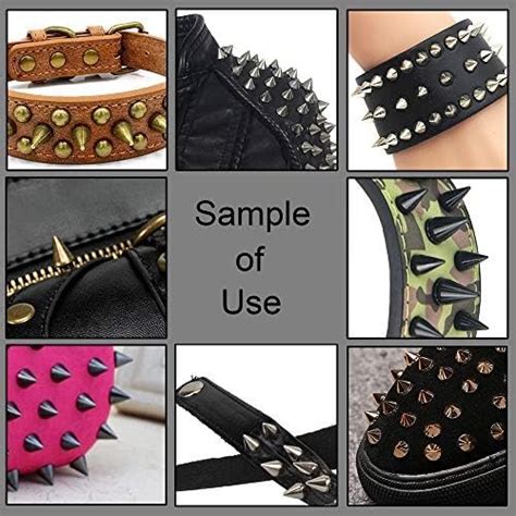 YORANYO 70 Sets Mixed Shape Spikes And Studs Assorted Sizes Spike Studs