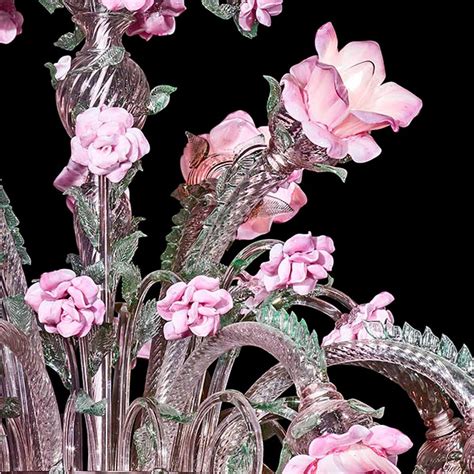 Rosae Murano Glass Chandelier