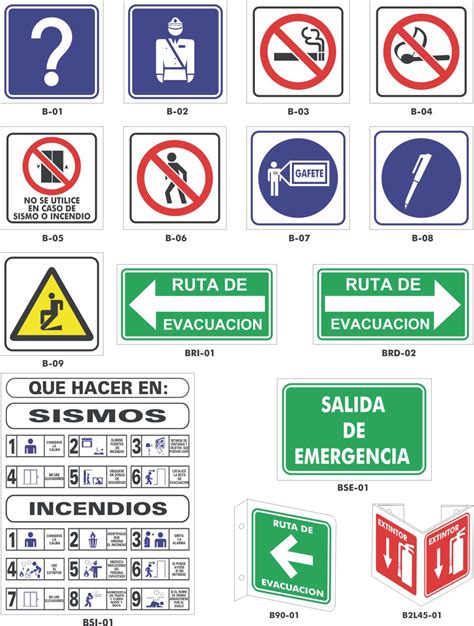 Señales de protección civil BAM Servicios