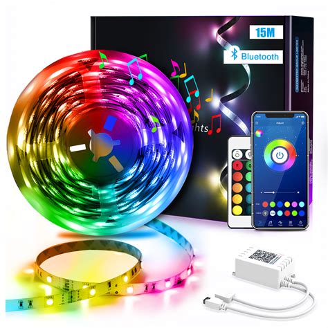 Tiras luces led para habitación 15 metros tira de luces led de colores