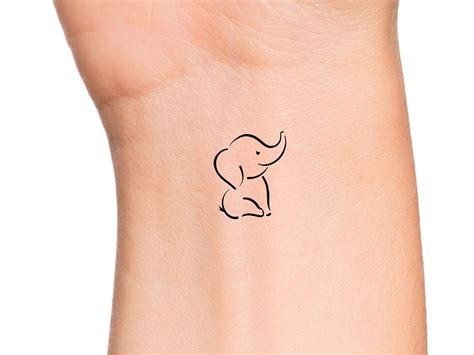Simple Elephant Tattoos