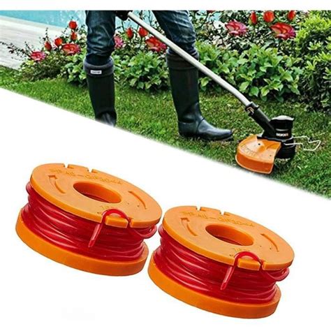 Lot de 2 bobines de rechange pour débroussailleuse Worx WG150E WG154E