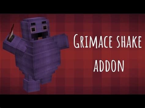 Minecraft Addon Grimace Shake Release YouTube