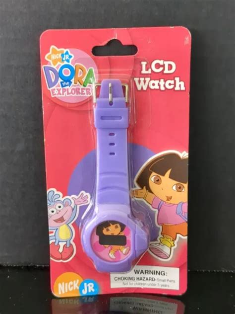 Dora The Explorer Lcd Watch Collectible Nick Jr Vintage Viacom Cartoon