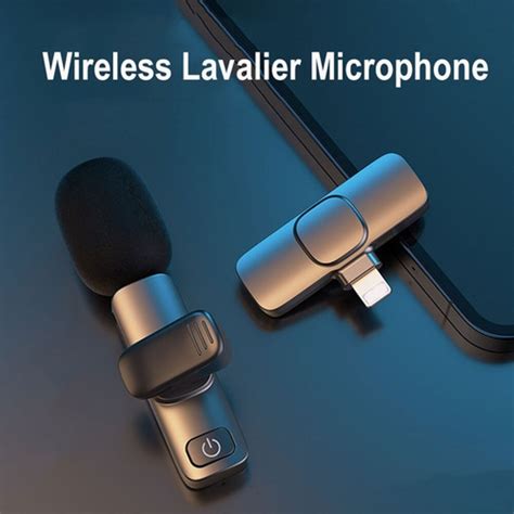 Microfone Lapela Wireless Sem Fio Para IPhone IPad Lightning