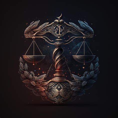 Signos zodiacales astrológicos de libra horóscopo de libra Foto Premium