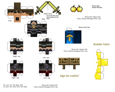Papercraft Minecraft Boy Skins
