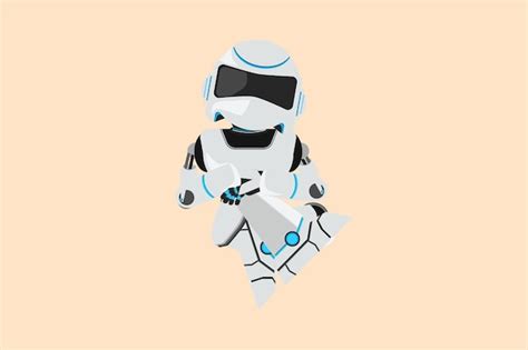 Premium Vector Business Flat Cartoon Style Drawing Depressed Robot