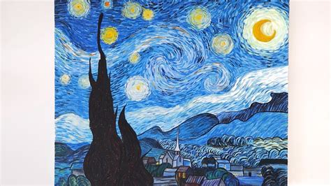 How To Paint Starry Night In Acrylic Tutorial And Timelapse YouTube