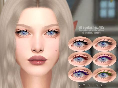 The Sims Resource D Eyelashes A Sims Cc Makeup Eyelashes