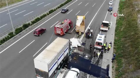 Kuzey Marmara Otoyolu nda feci kaza 1 ölü Haberler